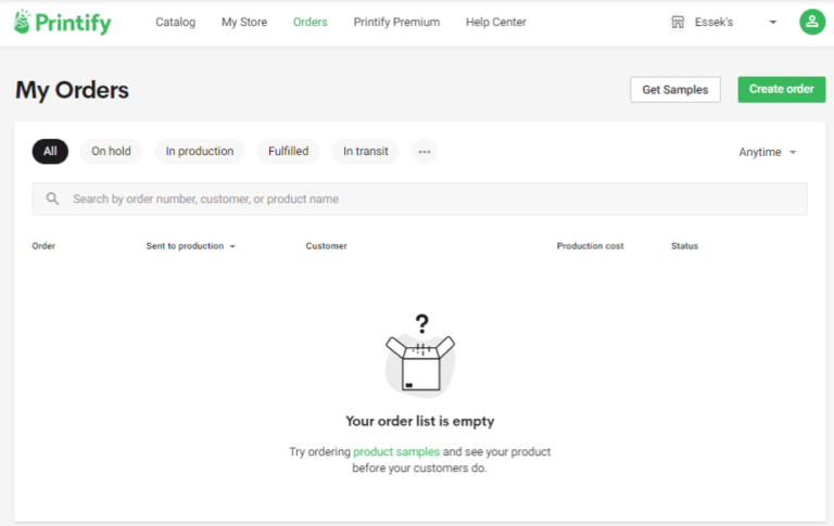 Printify Sample Order: How To Place Your First Printify Order