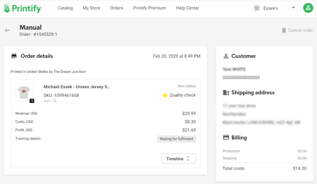 Printify Sample Order: How To Place Your First Printify Order
