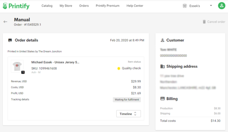 Printify Sample Order: How To Place Your First Printify Order