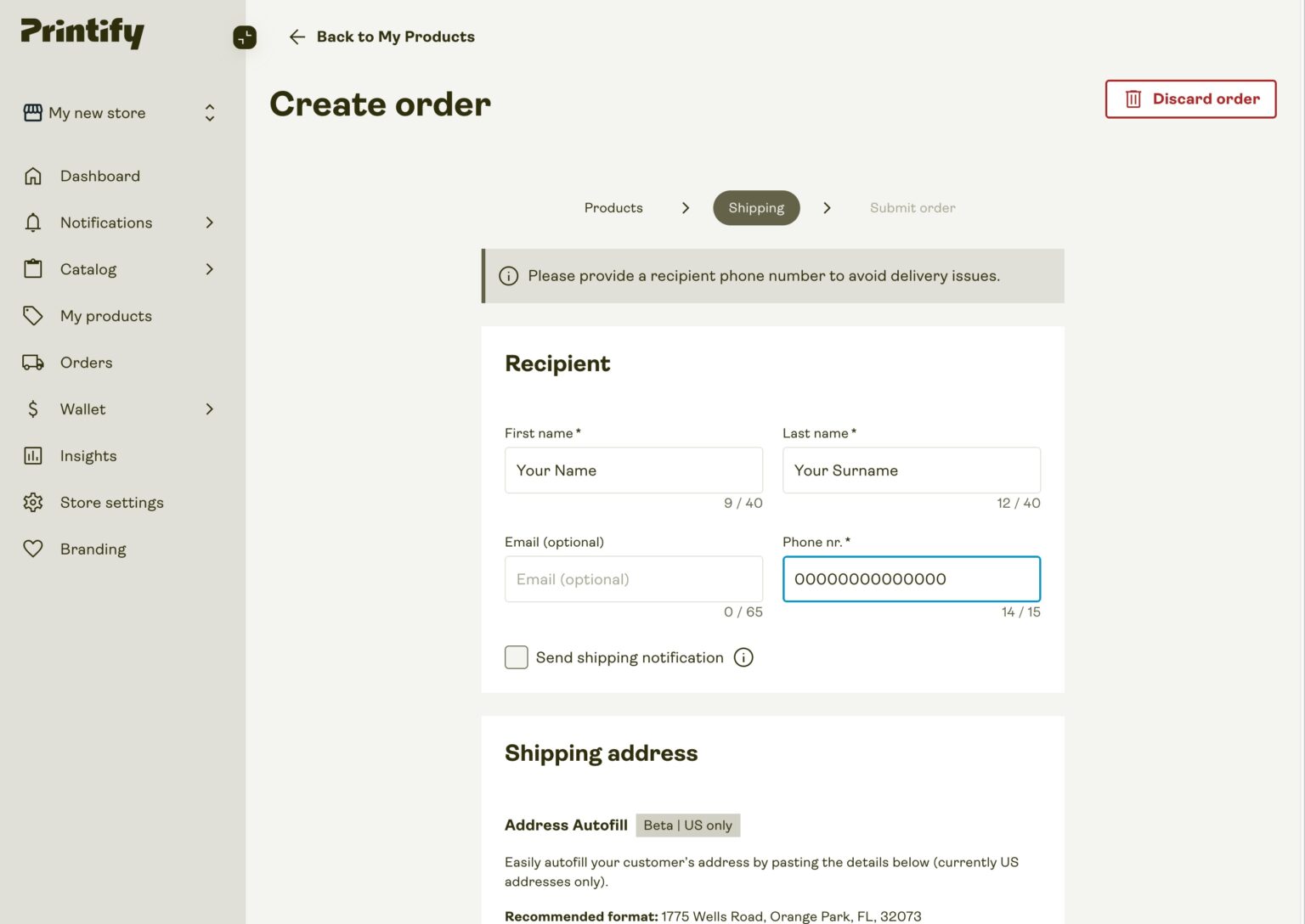 Printify Sample Order: How To Place Your First Printify Order